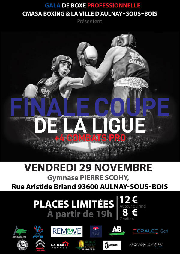 Gala de boxe : Finale de la coupe ligue super léger - Aulnay-sous-bois.fr